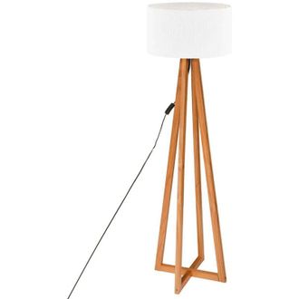 PEGANE Pegane - Lampadaire en bois coloris blanc - Diamètre 39,5 x Hauteur 141 cm