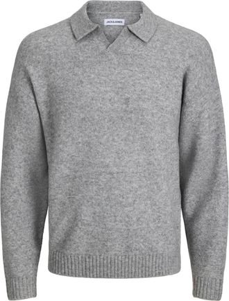 Jack & Jones Jjesoho Ollie Knit Split Neck Sn Pls - Plus Size