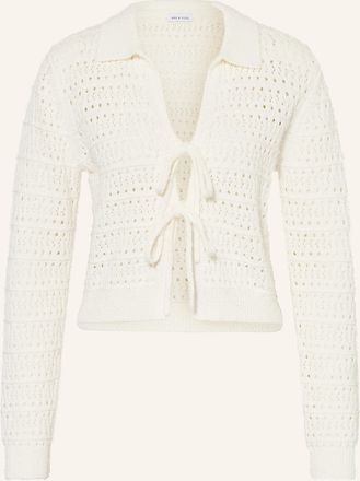 Mrs & Hugs Mrs & Hugs Strickjacke weiss