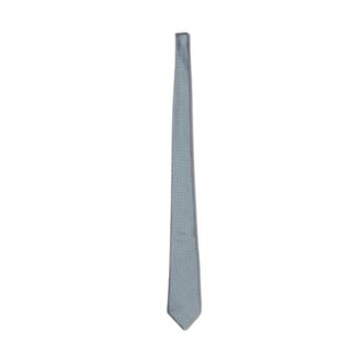 Ermenegildo Zegna Cravate en soie jacquard - Homme - Accessoires - Bleu - Taille: ONE Size