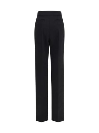 Valentino Womens Wool Flare Pants Black Trousers