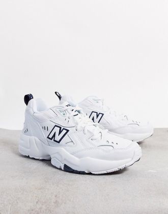 New Balance 608 - Wei&szlig;e Sneaker mit dicker Profilsohle
