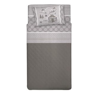 Pensieri delicati Bettw&auml;sche-Set f&uuml;r franz&ouml;sisches Bett, 100% Baumwolle, Bettw&auml;sche-Set f&uuml;r franz&ouml;sisches Bett 120 x 200 cm, inklusive Spannbettlaken, Bettbezug und 1 K