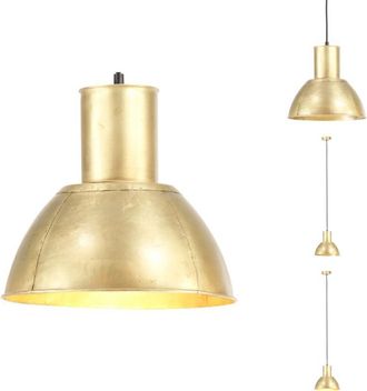 vidaXL H&auml;ngelampe 25 w Messing Rund 28,5 cm E27 - Deckenleuchte - Deckenleuchten - Innenbeleuchtung - Innenbeleuchtungen