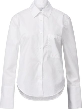 Courr&egrave;ges Hemdbluse mit Logo-Stickerei
