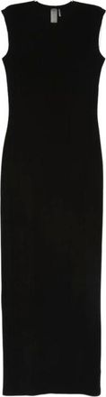 Norma Kamali Femme, Robes, Noir, Taille: 36 FR Robe Maxi Sans Manches
