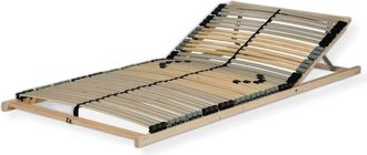 Sleepneo Sleepneo - Lattenrost 160x200 cm - Kopfteil verstellbar 42 Latten 7-Zonen Traglast ca. 140 Kg Birken und Buchenschichtholz Selbstmontage Made in