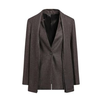 Toteme Blazer mit Schalkragen und Schal - - Jackets - Damen - Braun - S