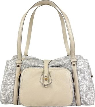 Borbonese Femme, Sacs, Beige, Taille: ONE Size Poche Borsa Bauletto M