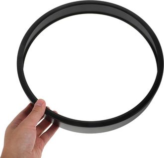 Aboofan Metall Uhrenrahmen 25cm D&uuml;nn Kratzfest Schwarzer Wanduhrrahmen Quarzuhr Ersatz f&uuml;r B&uuml;ro Wohnzimmer