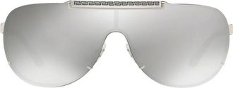 Versace unisex, Accessoires, Gris, Taille: 40 MM Lunettes de soleil audacieuses style pilote