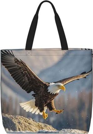 Generic Eagle &Agrave; T&ecirc;te Blanche En Vol Sac Cabas L&eacute;ger Tote Bag Grand Sac Fourre Tout Pour Voyage Quotidienne Shopping
