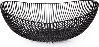 Serax Eisenkorb oval schwarz Meo Metallskulpturen