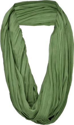 TigerTie Loop Schal in gr&uuml;n einfarbig Uni - Schlauchschal Rundschal