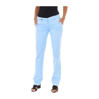 Met Straight Pantalons - Femme - Pantalons - Bleu - Taille: W24