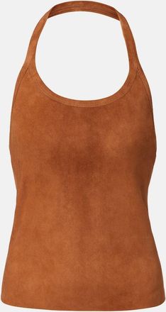 Stouls Minikleid Cherry aus Veloursleder