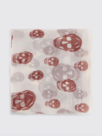 Alexander McQueen Foulard MCQUEEN Femme couleur Jaune Cr&egrave;me