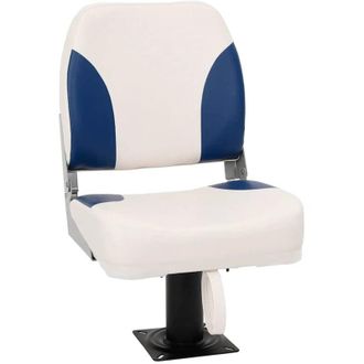 vidaXL Vidaxl - Ensemble de si&egrave;ges de bateau pliables 2 pcs bleu et blanc