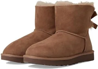 UGG Mini Bailey Bow II Bottes pour femme, couleur chêne rocheux, taille 41 EU