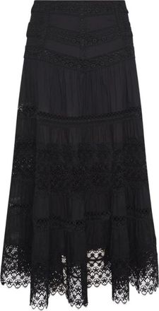 Charo Ruiz Ibiza Femme, Jupes, Noir, Taille: 38 FR Serza Long Skirt