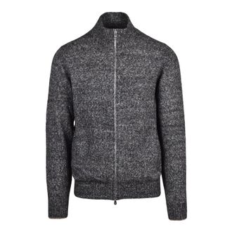 Brunello Cucinelli Strickjacke mit Rei&szlig;verschluss - - Knitwear - Herren - Grau - M