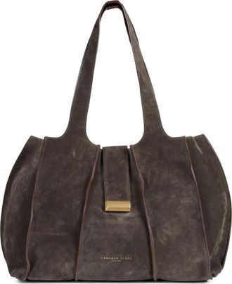 Roberto Festa Milano grand sac port&eacute; &eacute;paule Eloise &agrave; empi&egrave;cements - Marron