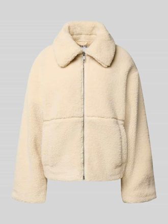 Jake*s Casual Teddyfell Jacke mit Eingrifftaschen