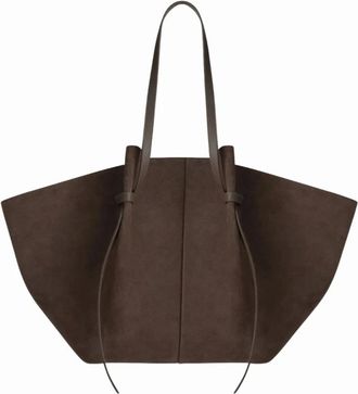 Yuzefi Femme, Sacs, Brun, Taille: ONE Size XL Mochi Suede Tote