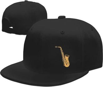 Generic Musique De Saxophone Jazz Homme Femme Casquette Hip Hop Respirant Casquette De Baseball Snapback Strapback Cap pour Trucker Sport Hip Pop