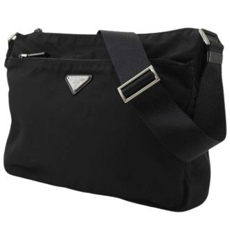 Prada Pre-owned Nylon Schultertasche - - Pre-owned - Damen - Schwarzk - ONE SIZE