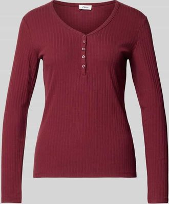 s.Oliver Red Label Regular Fit Langarmshirt aus Baumwoll-Mix