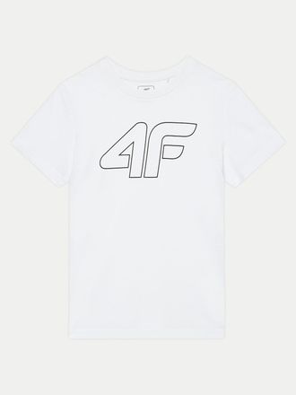 4F T-Shirt 4FJWMM00TTSHM1627 Weiß Regular Fit