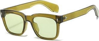 Generic Lunettes de soleil dégradées pour femmes Rivets Hommes Vert Lunettes de soleil nuances UV400