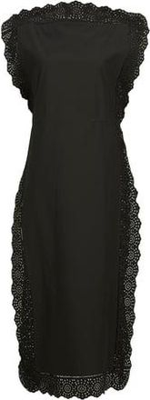 By Malene Birger Robe midi &agrave; broderies anglaises en coton