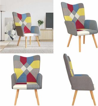 vidaXL Relaxsessel Patchwork Stoff - Sessel - Relaxsessel - Patchwork Sessel - Bequemes Sofa - Wohnzimmersofa - Home & Living