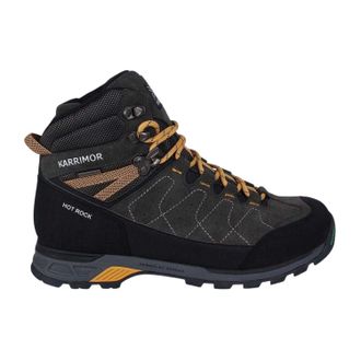 Karrimor Hot Rock Wanderstiefel f&uuml;r Herren, Leder (Holzkohle/Gelb)