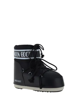 Moon Boot Womens Icon Low Boots Black Upper: Nylon; Sole: Rubber