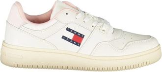 Tommy Hilfiger Femme, Chaussures, Blanc, Taille: 36 EU Baskets Femme en Cuir Blanc