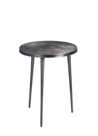 M2 Kollektion Casandra 2 Couchtisch/Beistelltisch/Tischset, Metall, grau, Durchmesser 40cm, H&ouml;he 50cm