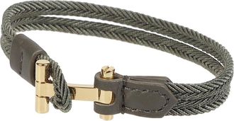 Tom Ford Homme, Accessoires, Vert, Taille: L Jm100-Tle001G Braided Nylon Bracelet