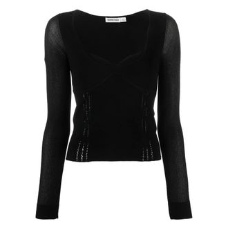 SIMKHAI Elegante Schwarze Viskosebluse - - Blouses & Shirts - Damen - Schwarzk - XS