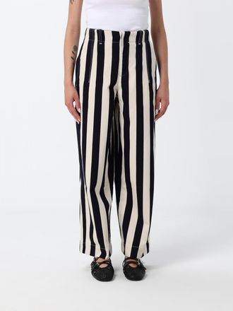 Jacquemus Parasol de-N&icirc;mes Gestreifte Cropped-Jeans aus Baumwolldenim