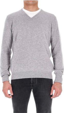 Ballantyne Homme, Pulls, Gris, Taille: L Pull Col V