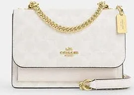 Coach Klare Mini-Umhängetasche aus Signature-Canvas