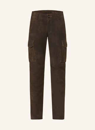 Meindl Lederhose Island Trousers Slim Fit braun