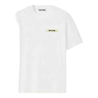 Versace Homme, Tops, Blanc, Taille: XL Vrsc Couture T-shirt patch
