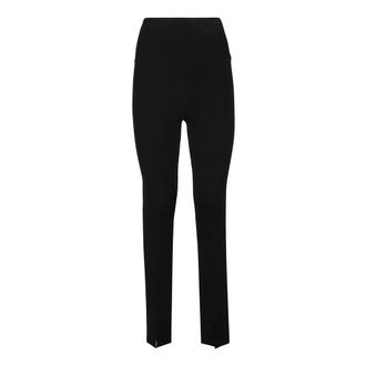 Victoria Beckham Femme, Pantalons, Noir, Taille: 36 FR Leggings fendus sur le devant