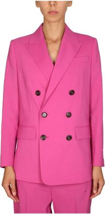 Dsquared2 Femme, Vestes, Rose, Taille: 36 FR Boxy New York DB Jacket Peak Lapel