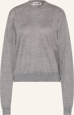 Jil Sander Pullover Mit Cashmere Und Seide grau