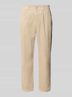 Lindbergh Cordhose mit Bundfalten und Eingrifftaschen